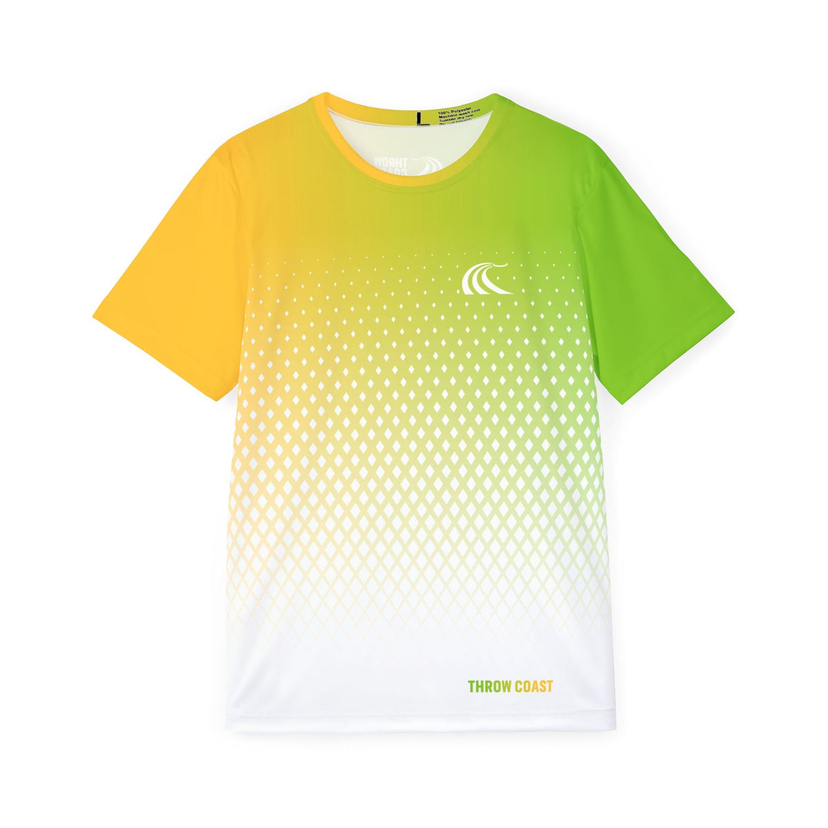 Fairway Cut – Lemon Lime Mens Disc Golf Jersey – Throw Coast Disc Golf